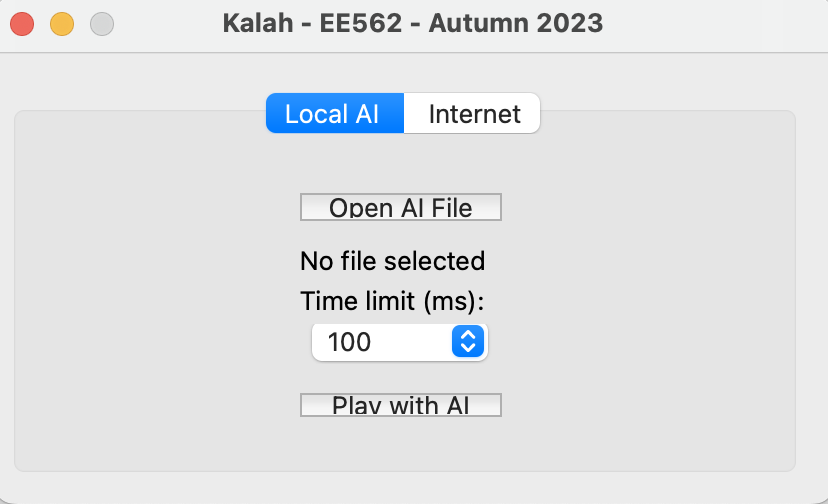 EE 562: Artificial Intelligence for Engineers